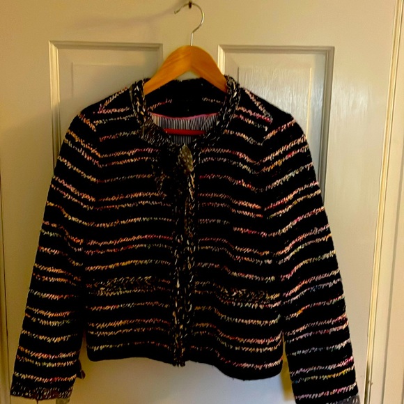 J. Crew | Jackets & Coats | Ladies Jacket In Navy Mixed Tweed Perfect ...